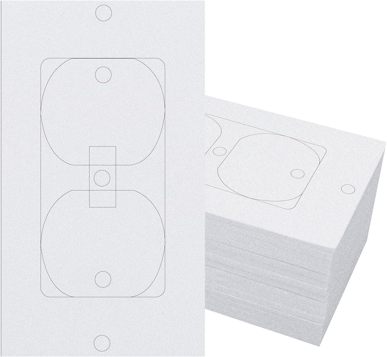 15PCS Wall Outlet Insulation and Draft Sealers, Foam Gasket Insulators ...