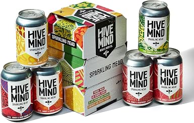 HIVE MIND - Sparkling Mead Gift Box - 6 All Natural Flavours - 6 x ...
