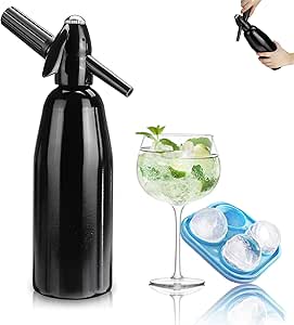 Amazon.com: Soda Siphon, 1L Portable Soda Maker DIY Sparkling Water Maker for Home and Outdoor ...