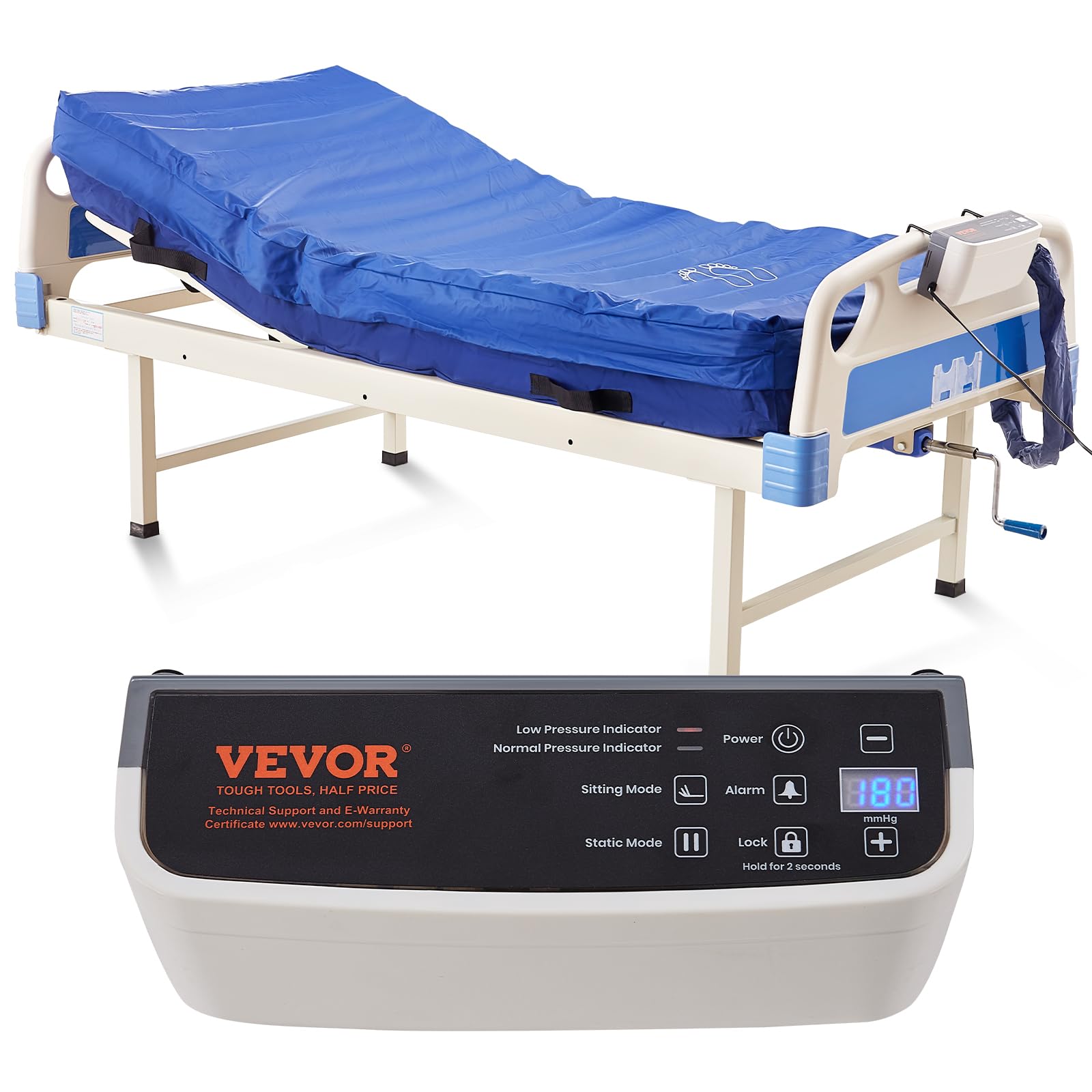 Amazon.com: VEVOR Alternating Air Pressure Mattress, Dual-Layer ...
