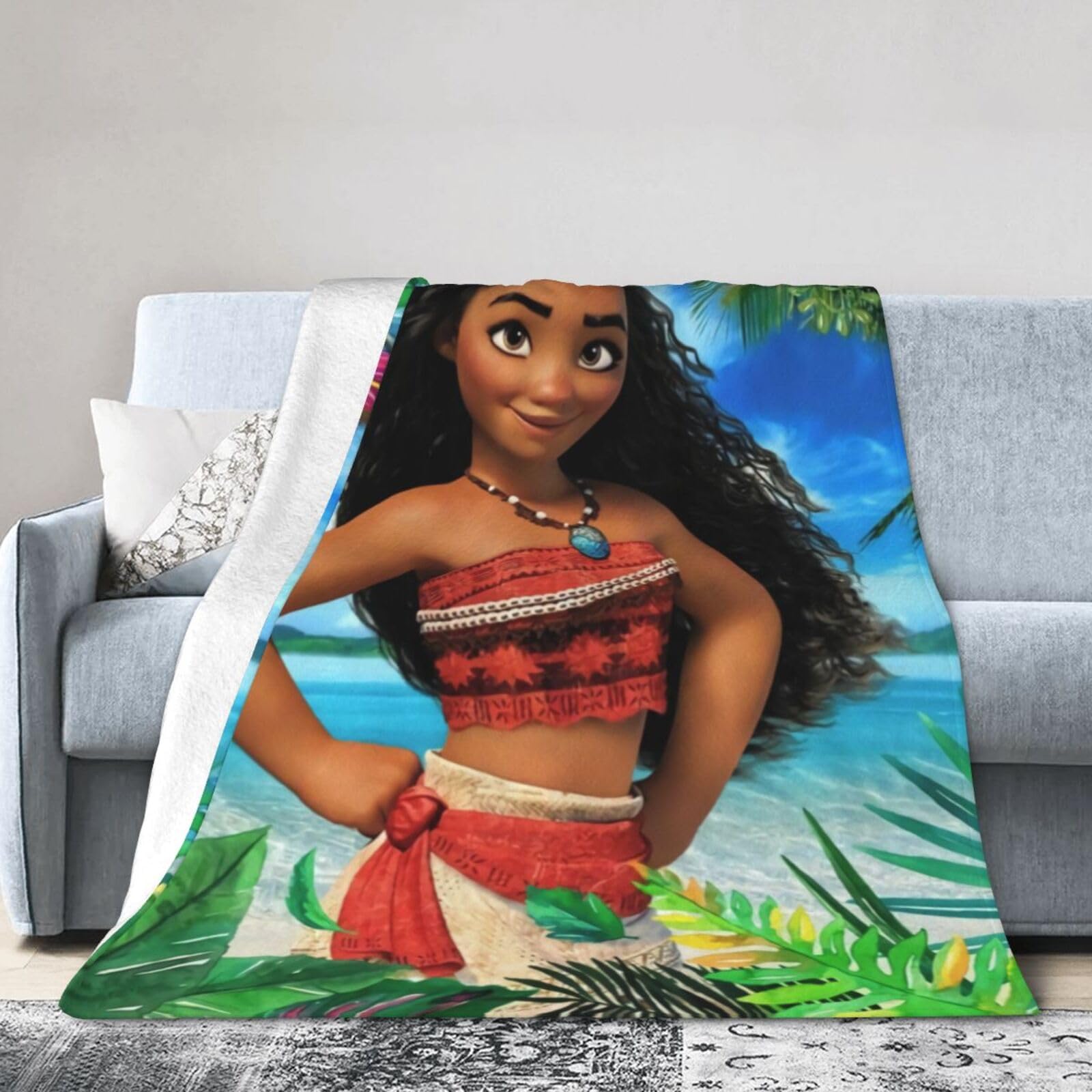 Amazon.com: Northwest Moana Micro Raschel Throw Blanket, 46" x 60 ...