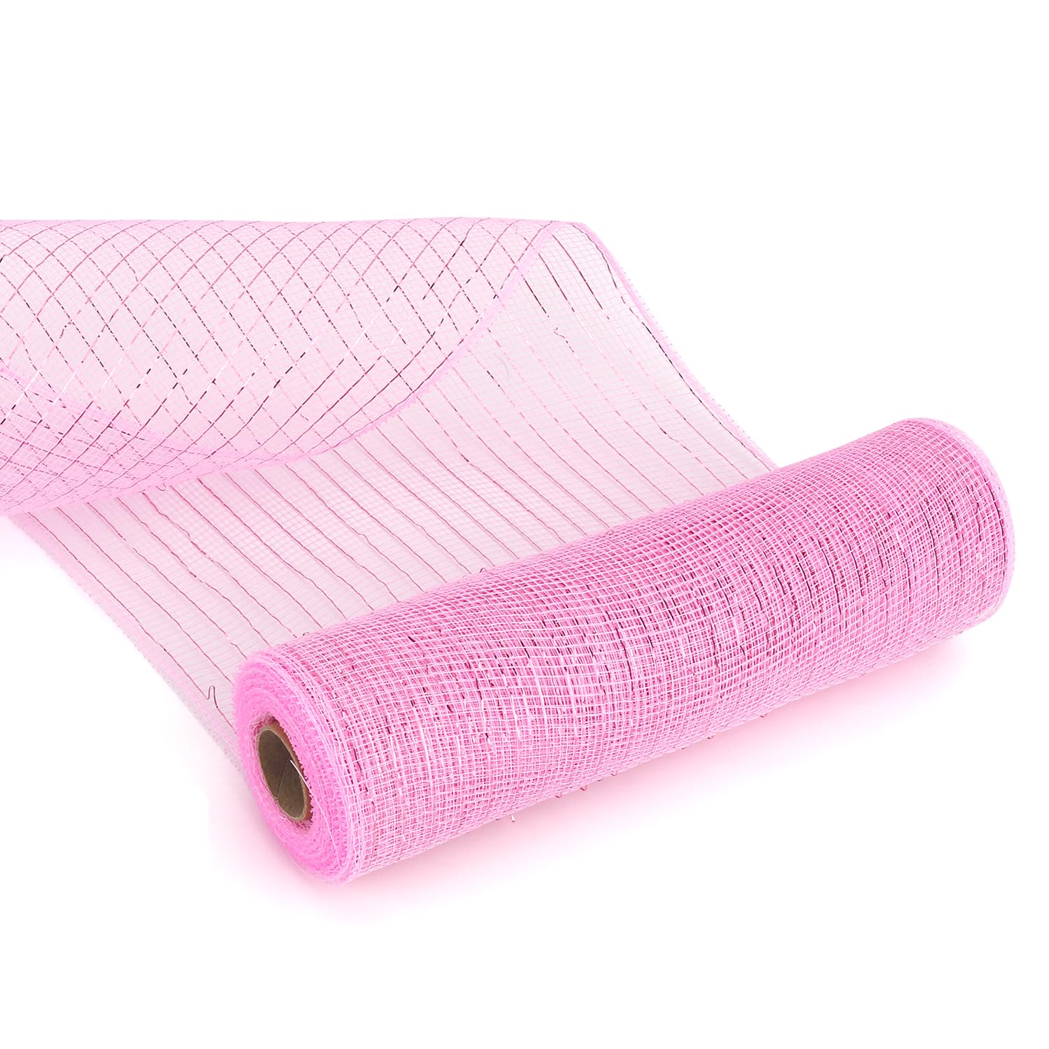Snapklik.com : Pink Mesh Ribbon For Wreaths Pink Deco Mesh 10 Inch ...