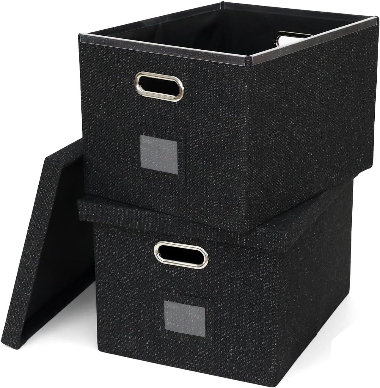 Amazon.com: IRIS USA File Box Plastic File Organizer for Letter/Legal ...