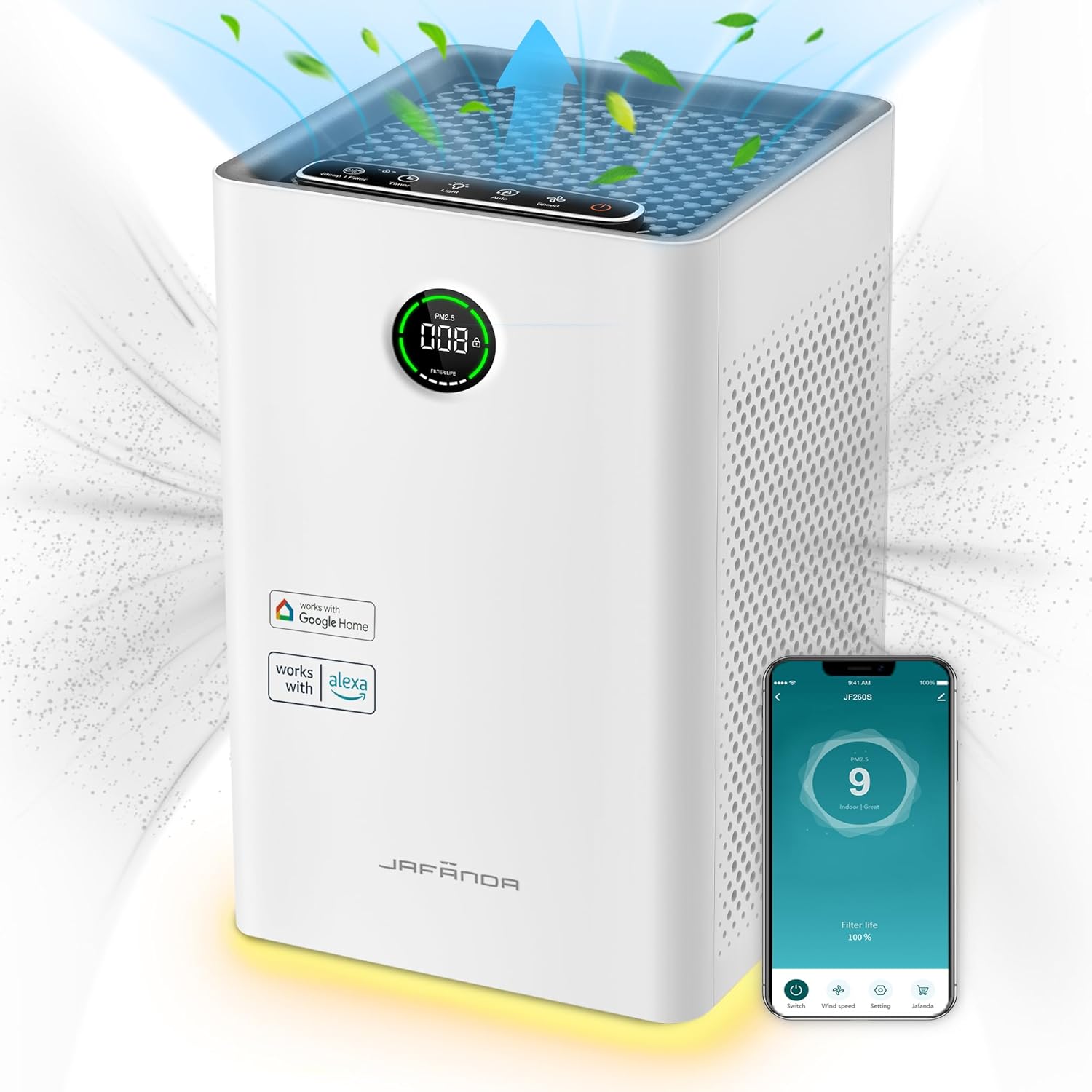 Amazon.com: Jafända Air Purifiers for Home Large Room,Smart WiFi and ...