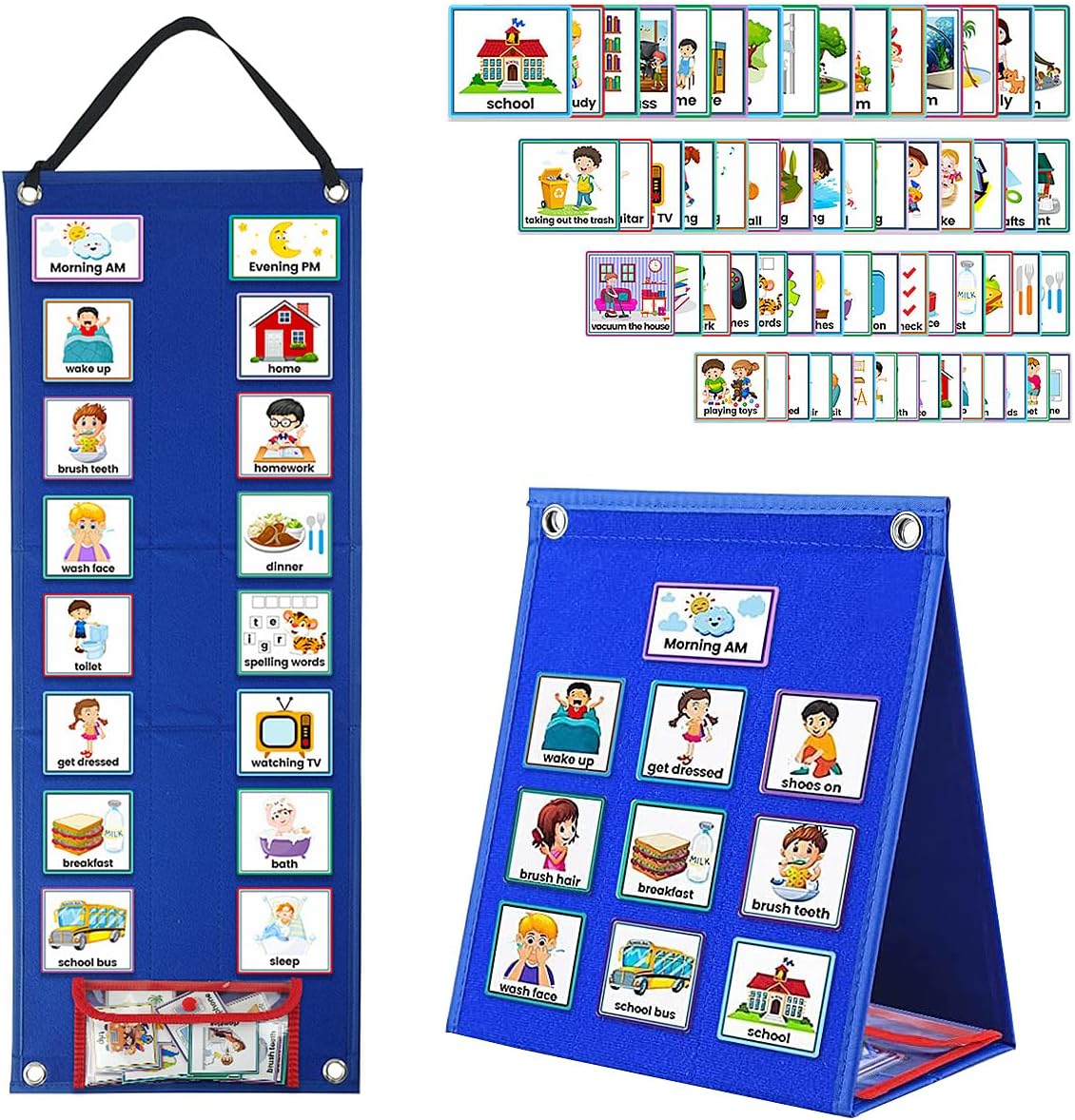 Visual Timetable,Daily Routine Chart Children Planner Chart Visual Now ...