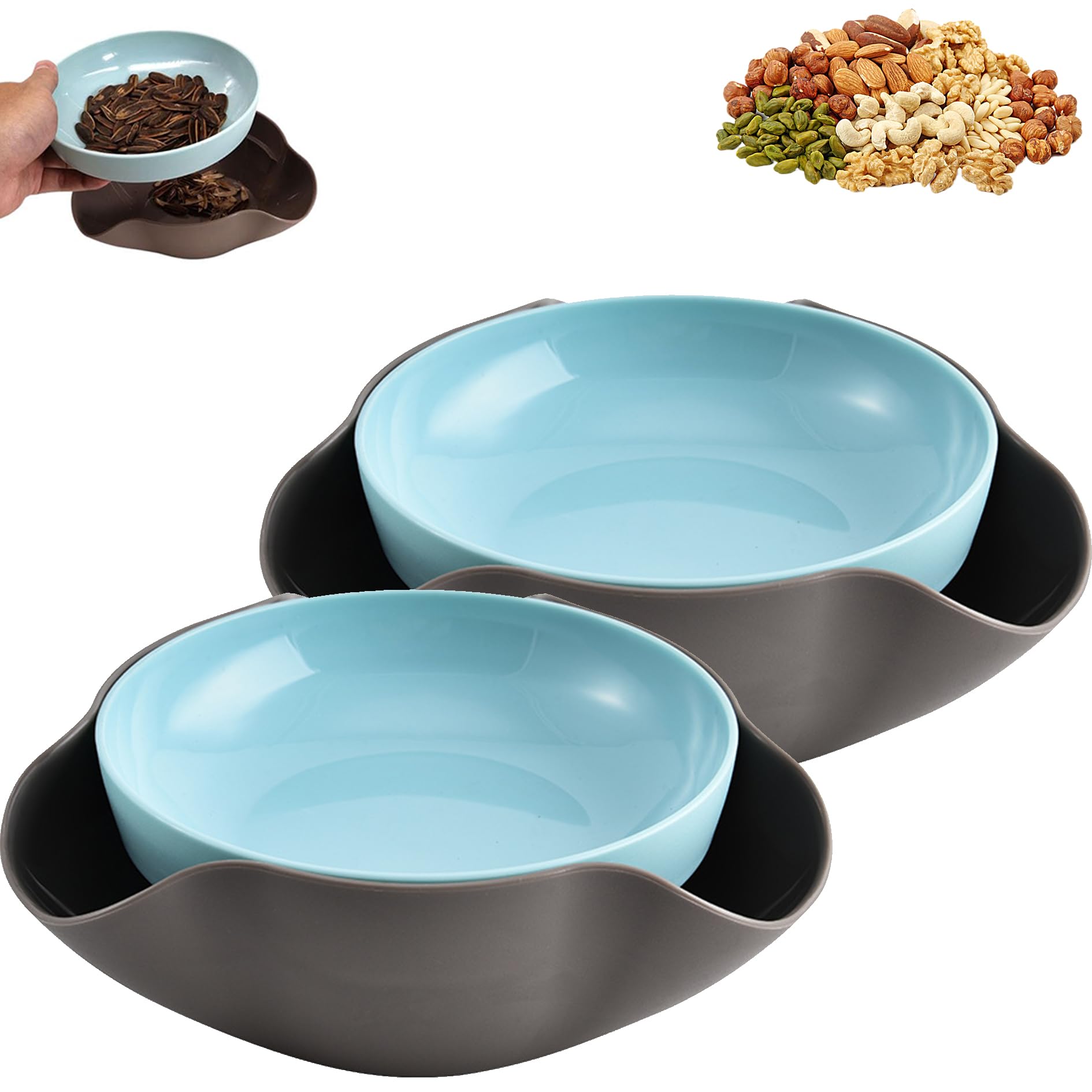 Amazon.com: Shell Collecting Snack Bowl, Pistachio Bowl with Shell ...