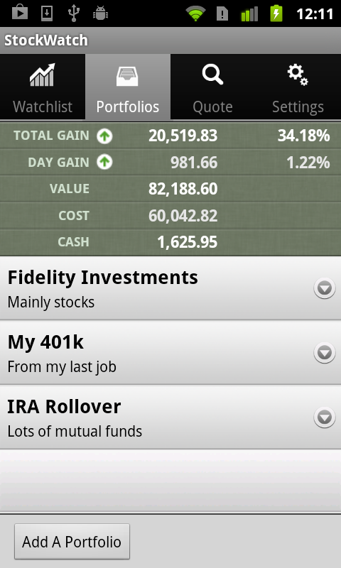StockWatch - App on Amazon Appstore