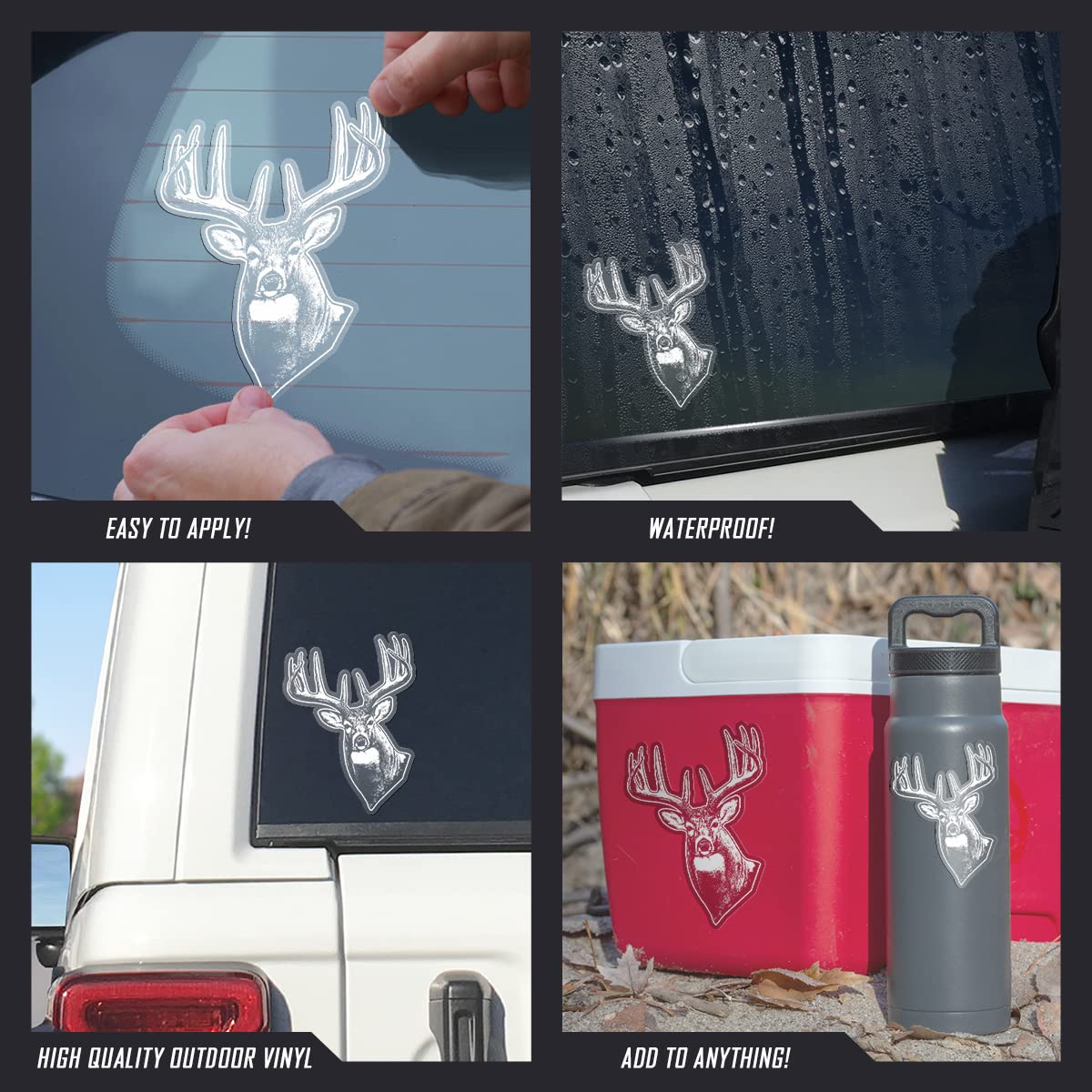 Under Armour Antlers Vinyl Decal Deer Hunting Sticker