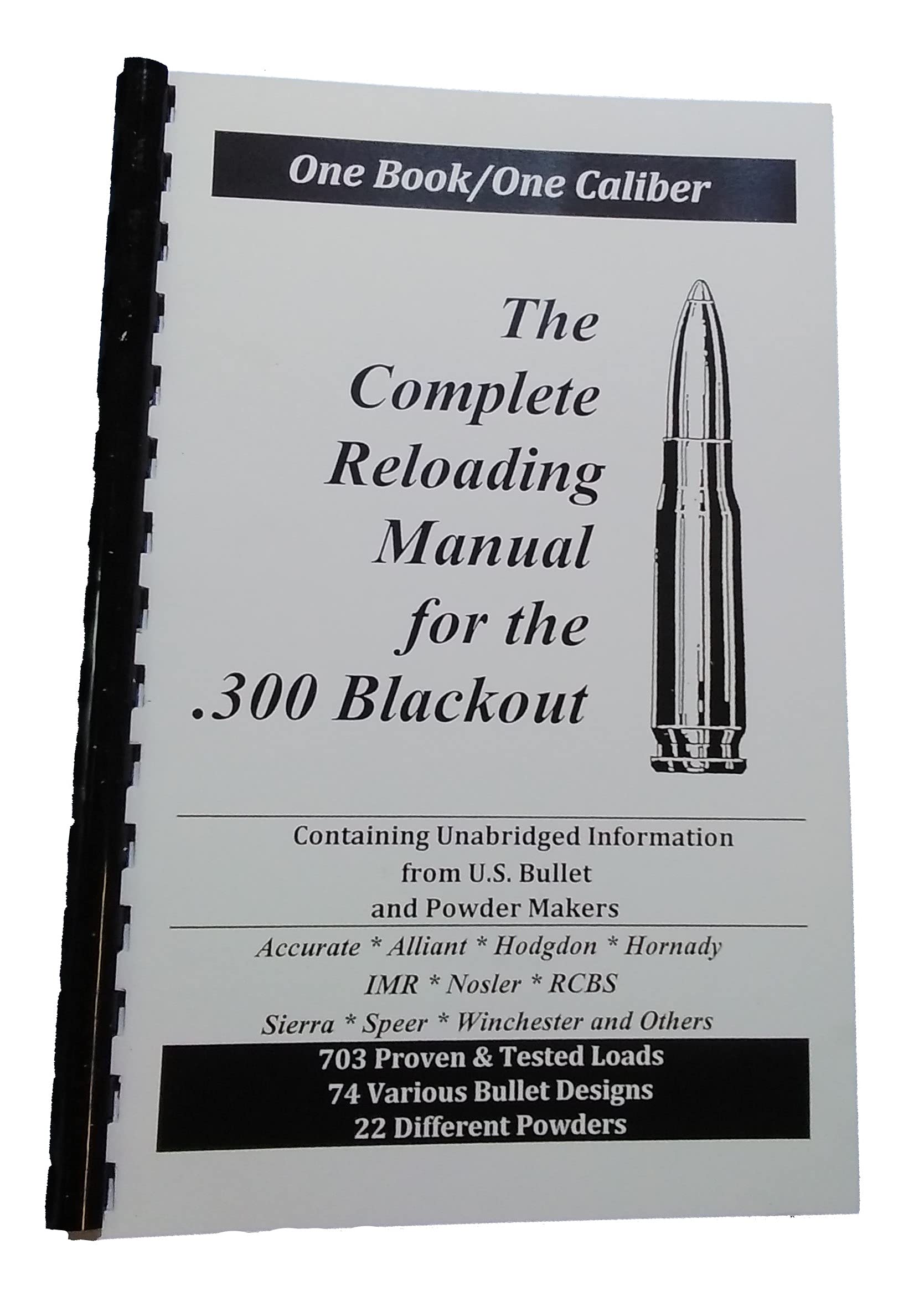 Loadbooks USA Complete Reloading Manual 300 ACC Blackout Whisper .300 ...