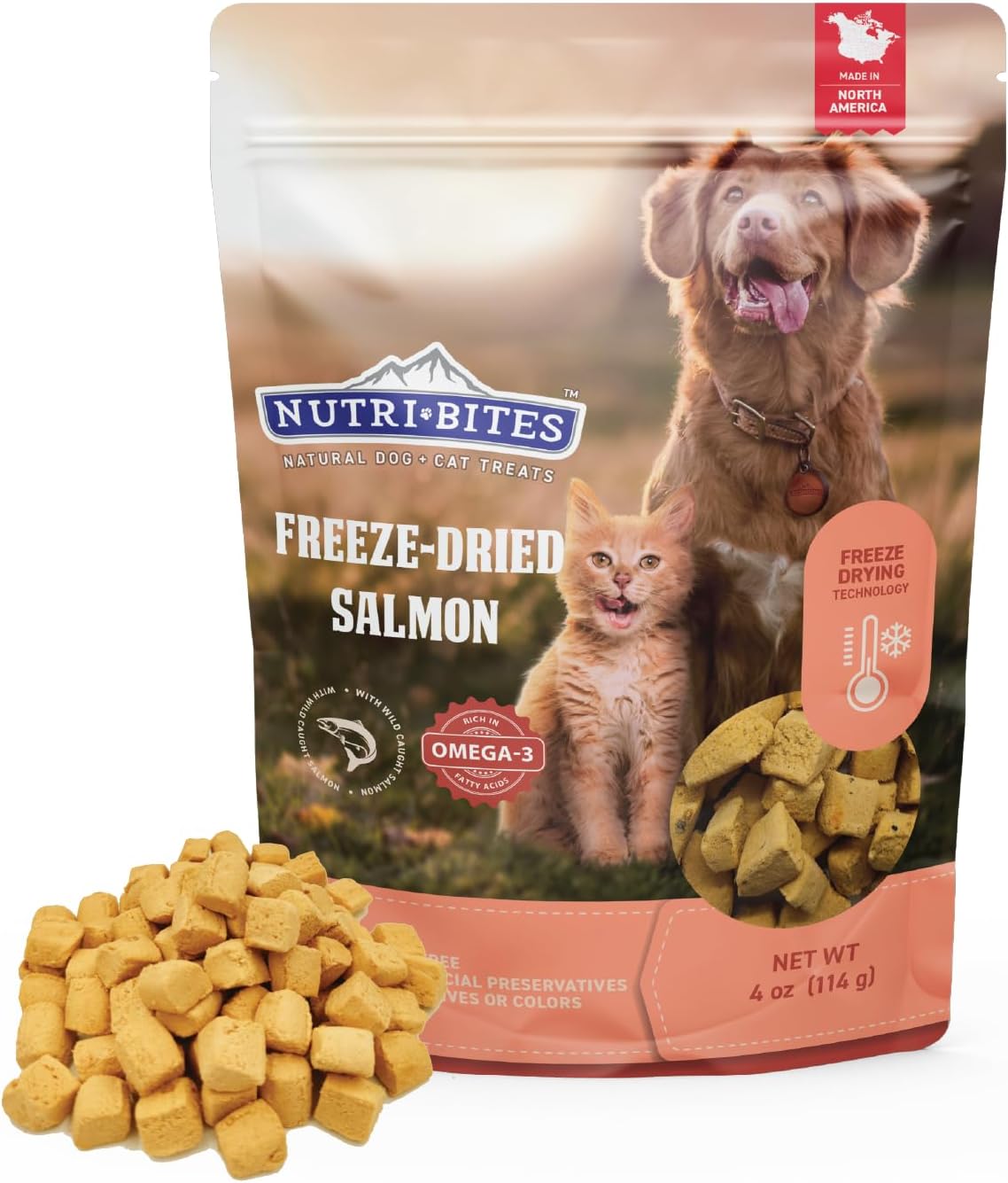 Nutri Bites Freeze Dried Salmon Dog & Cat Treats | Healthy Pet Training ...