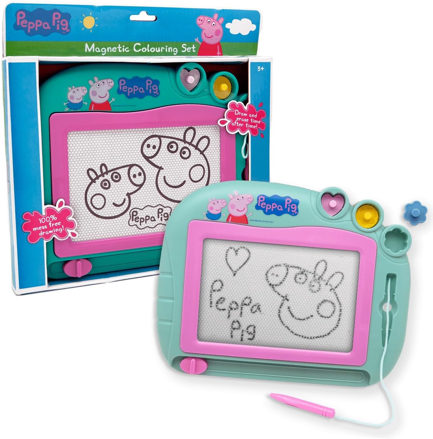 Peppa Pig Magnetic Drawing Board, Toy for Kids, Peppa Pig Style ...