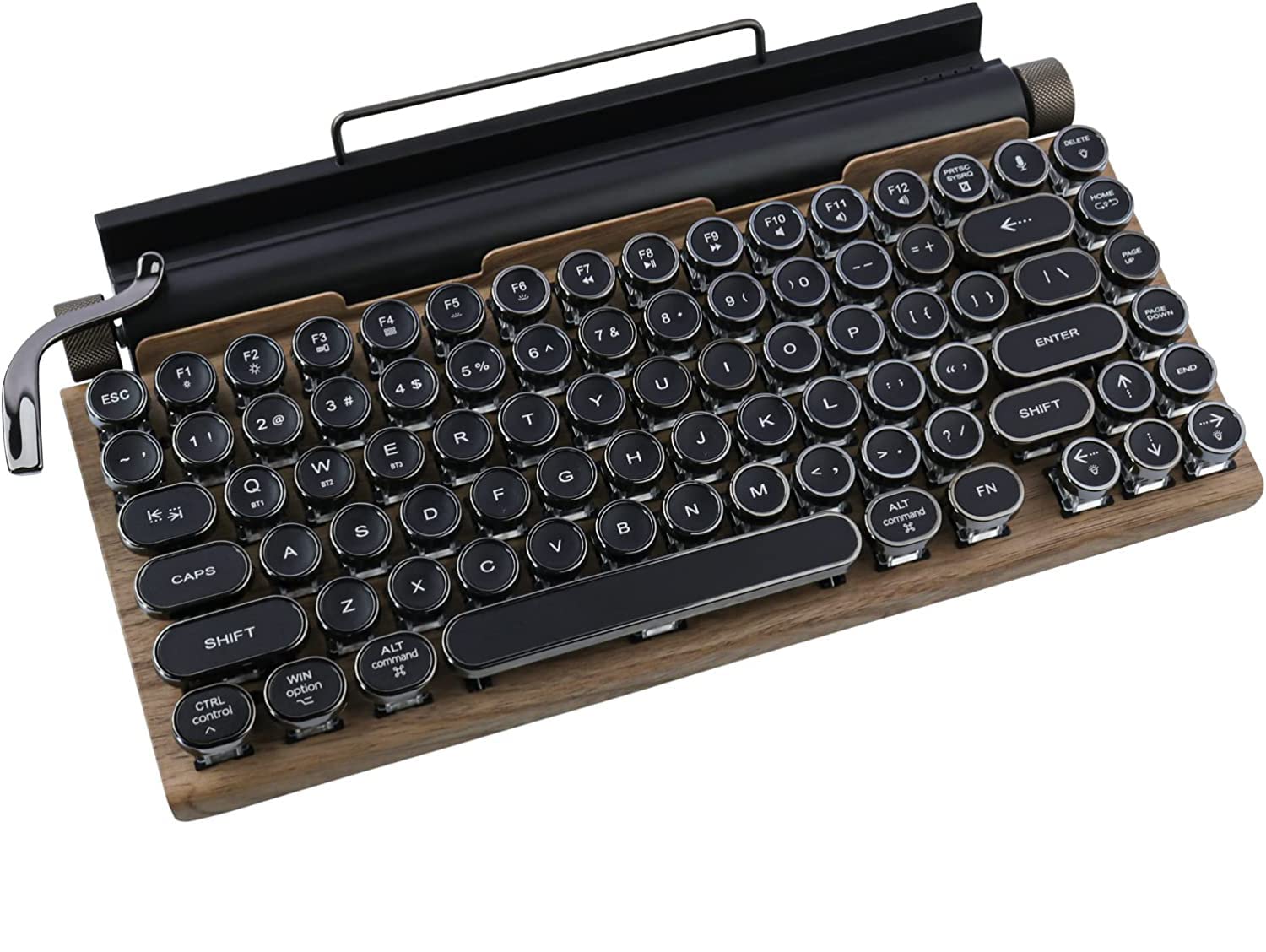 Djflybird Mechanical Retro Typewriter Keyboard Led Backlight Electric ...