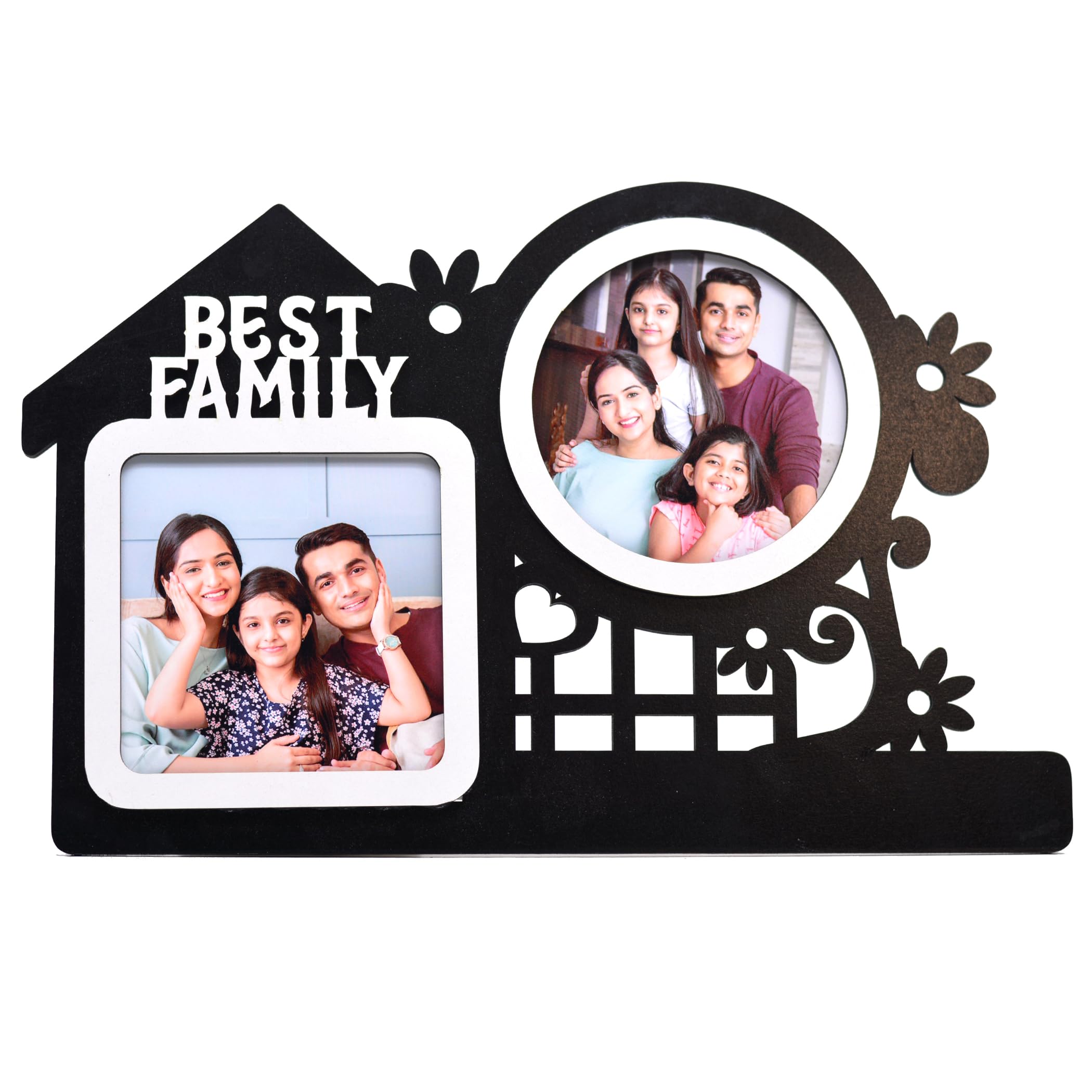 AJANTA ROYAL Best Family Photo Insert Table Top Hous Shaped Collage ...