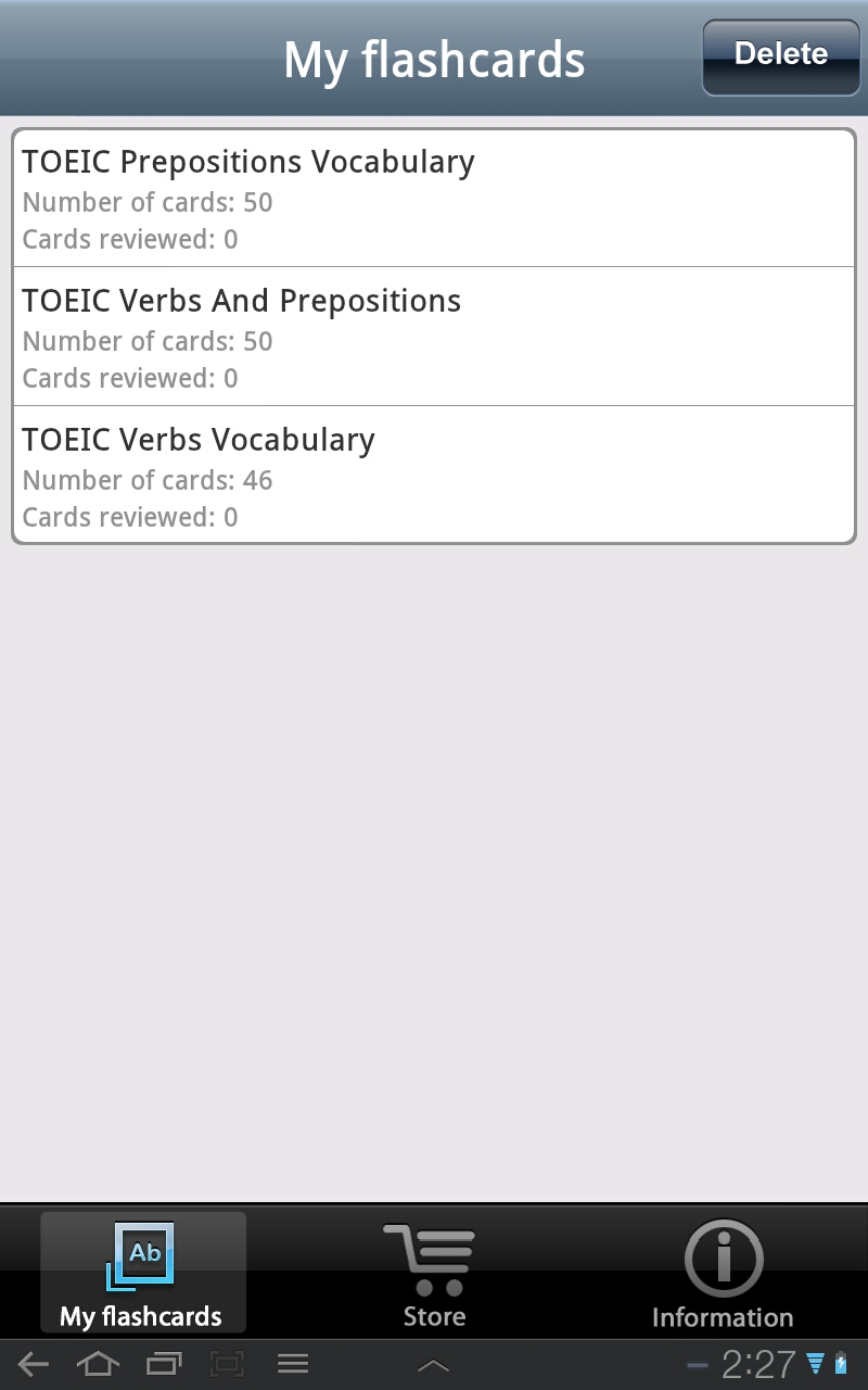TOEIC Flashcards - English - App on Amazon Appstore