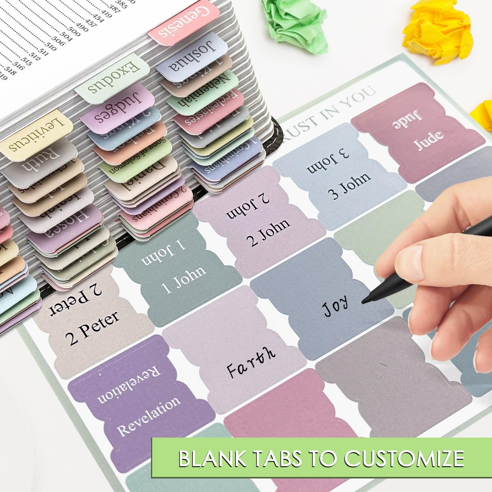 Snapklik.com : Nzzs Bible Tabs For Women And Man, Bible Book Tabs, 75 ...