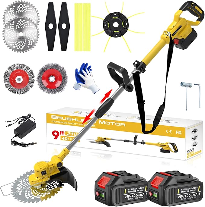 Amazon.com: Weed Wacker Cordless, 4-in-1 Weed Eater Battery Powered ...