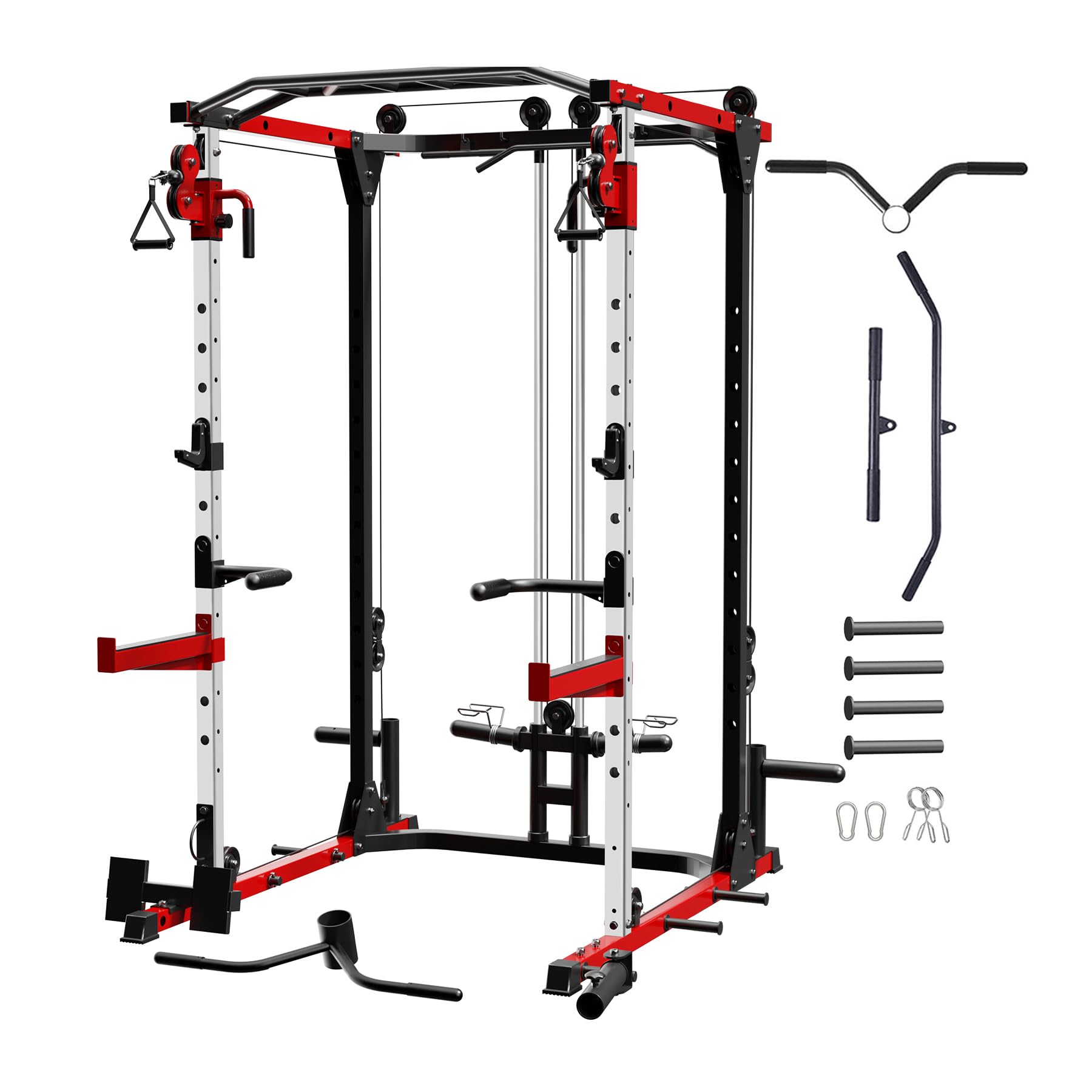 Buy VANSWE Power Cage with LAT Pulldown Attachment, 1200-Pound Capacity ...