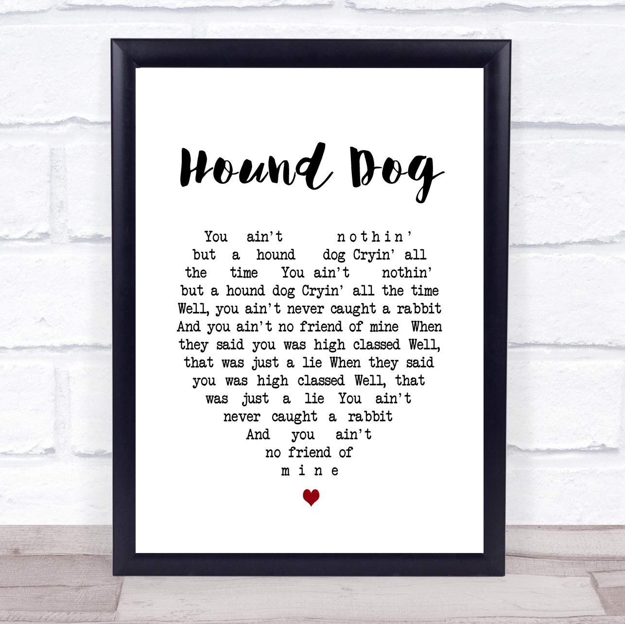 Elvis Presley Hound Dog Lyrics