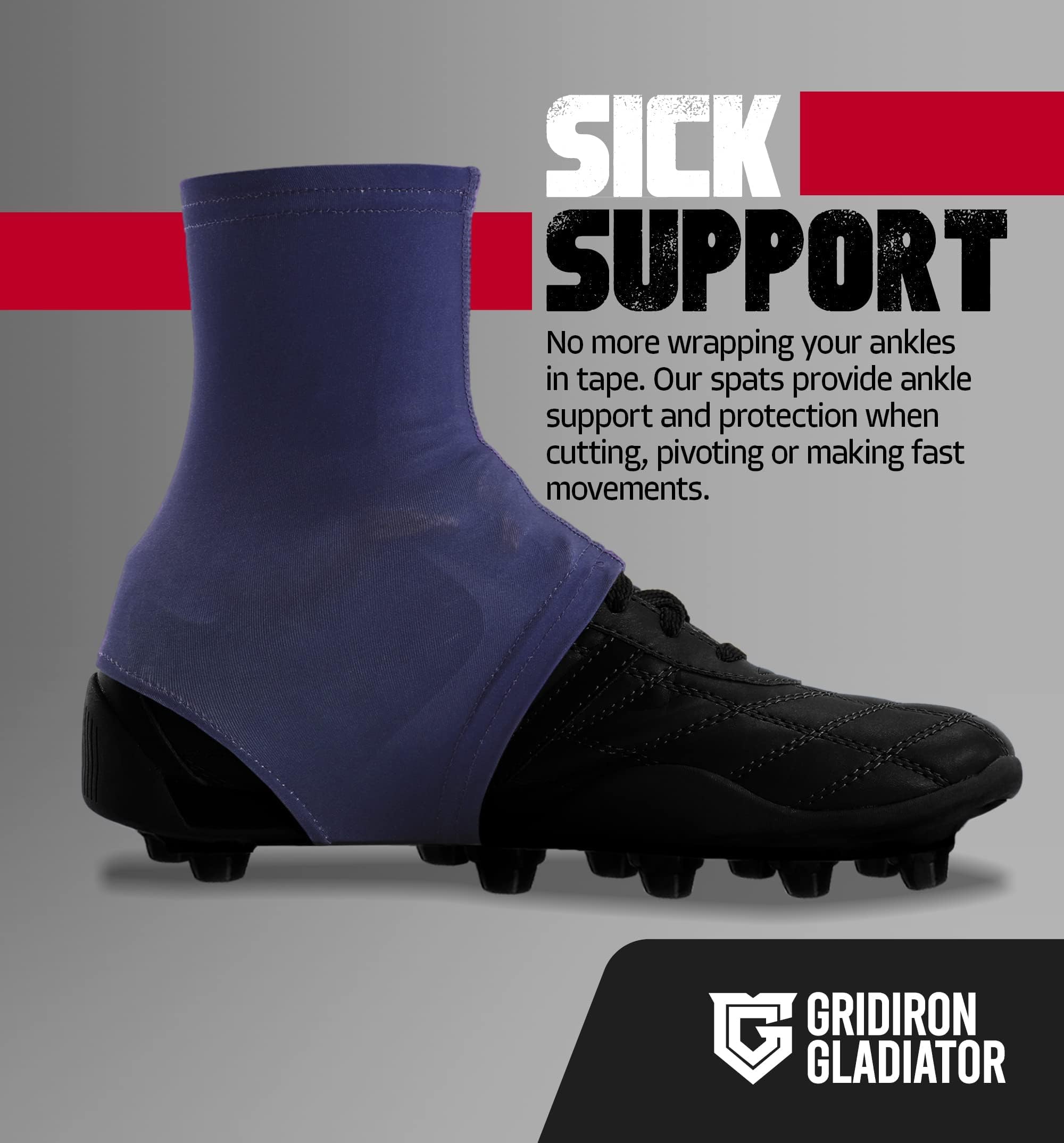 Snapklik.com : Gridiron Gladiator Cleat Covers - Football Spats ...