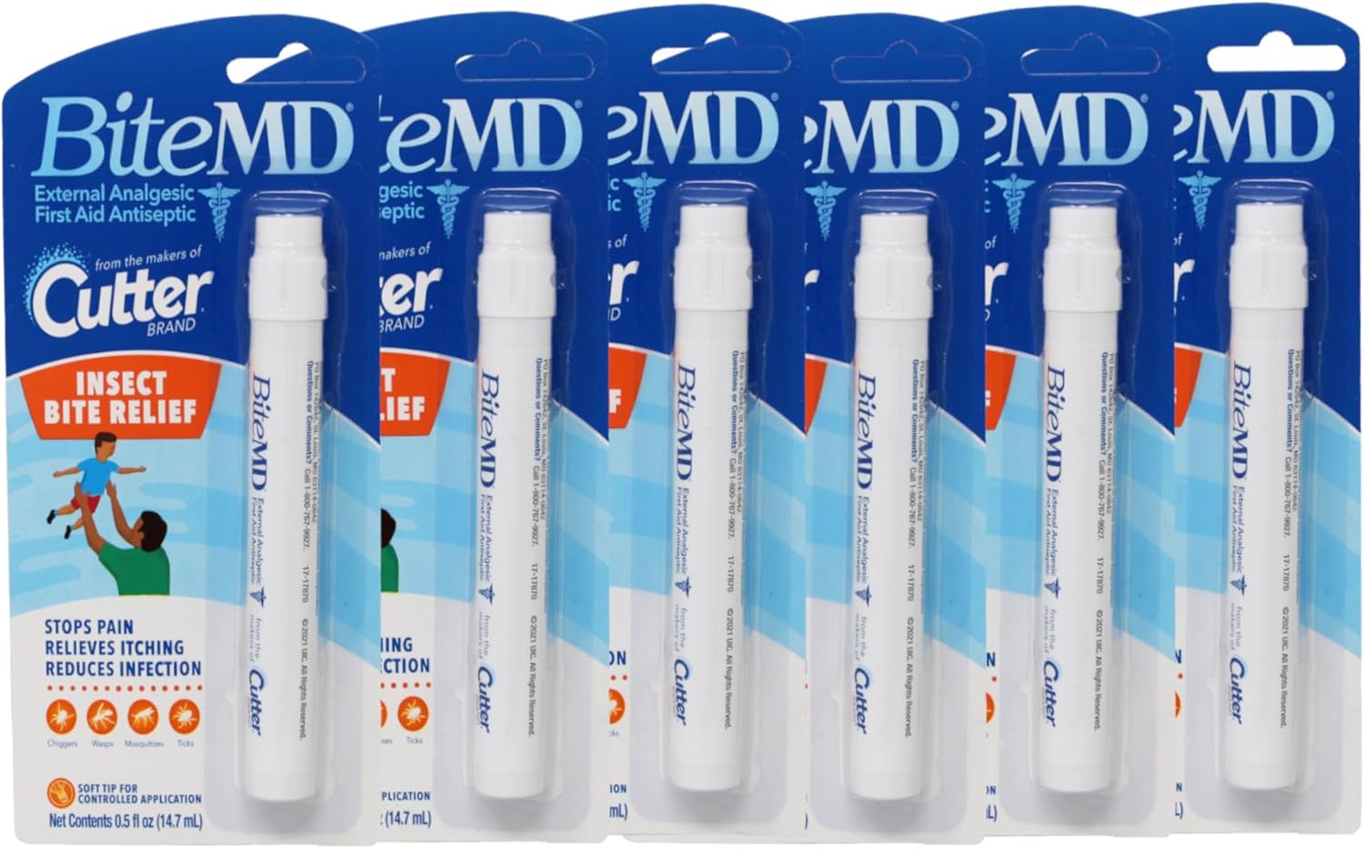 Amazon.com: (6 Pack) Cutter BiteMD Insect Bite Relief Sticks : Health ...