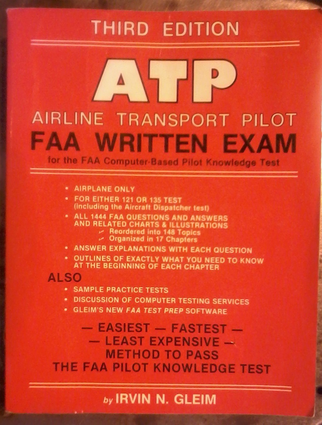 ATP Airline Transport Pilot FAA Written Exam: Irvin N. Gleim ...