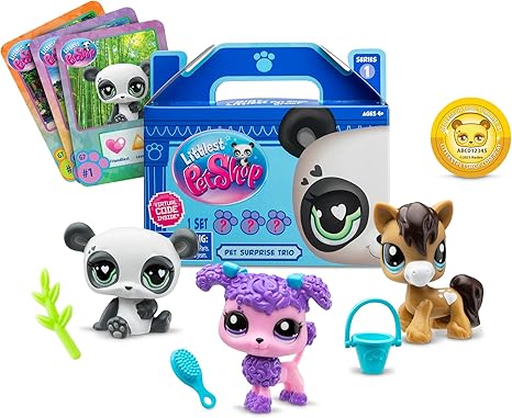 Amazon.com: Littlest Pet Shop, Pet Surprise Three Pack - Gen 7, Pets #1 ...