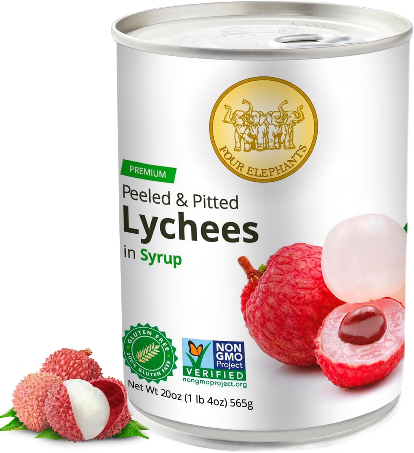 Amazon.com : Roland Whole Lychees in Heavy Syrup (20 oz Cans) 2 Pack ...