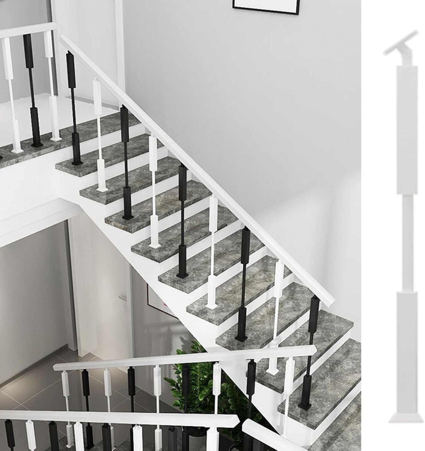 Amazon.com: IAKAEUI Stairs Guardrail Post Indoor Iron Baluster Spindle ...