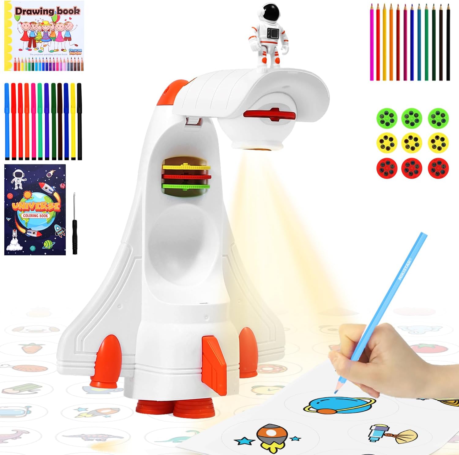 Amazon.com: CWYQ Kids Drawing Projector Toys for Boys Girls Ages 3-8 ...