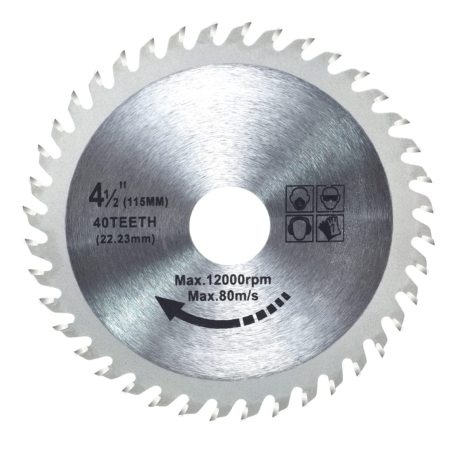 115mm Carbide Saw Blade 4.5" Angle Grinder Circular Saw Blade 40 Teeth ...
