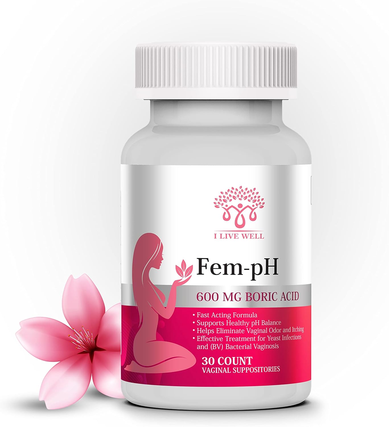 Amazon.com: I Live Well Fem-pH - Vaginal Suppositories - OB/GYN ...