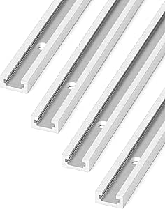 QWORK® 91 cm T-Slot Track, Aluminium T-Guide Rail for Router Board, 19 ...