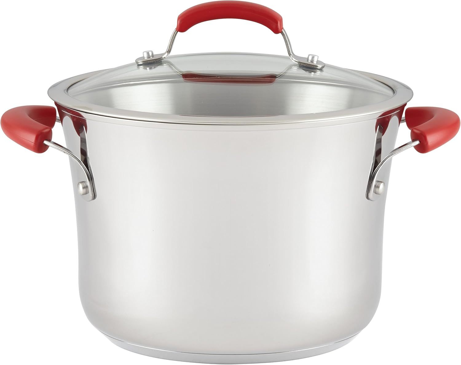 Rachael Ray Brights Stainless Steel Stock Pot/Stockpot with Lid, 6.5 ...