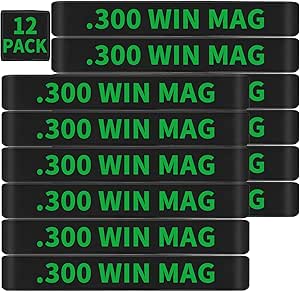 Amazon.com : 12 Pack Miaozhun .300 Win Mag Magazine Marking Bands Ammo ...