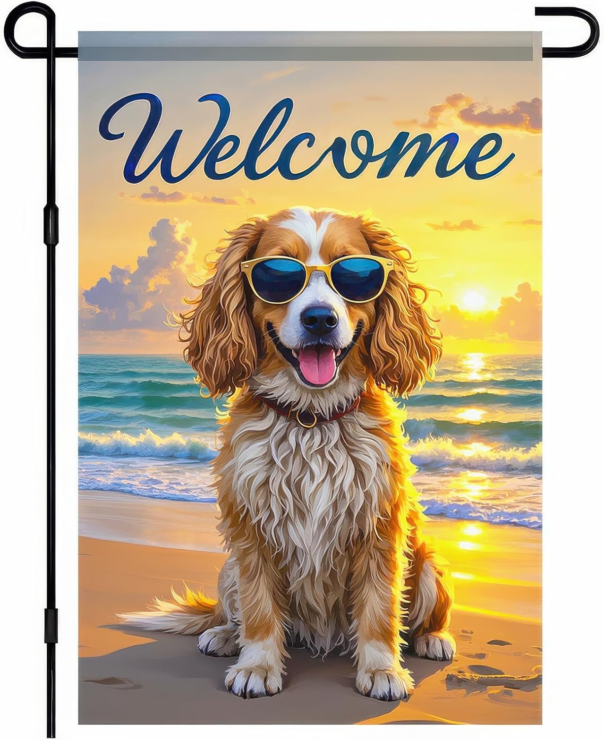 Amazon.com : BlissYard Cocker Spaniel Dog Garden Flag Spring Summer ...