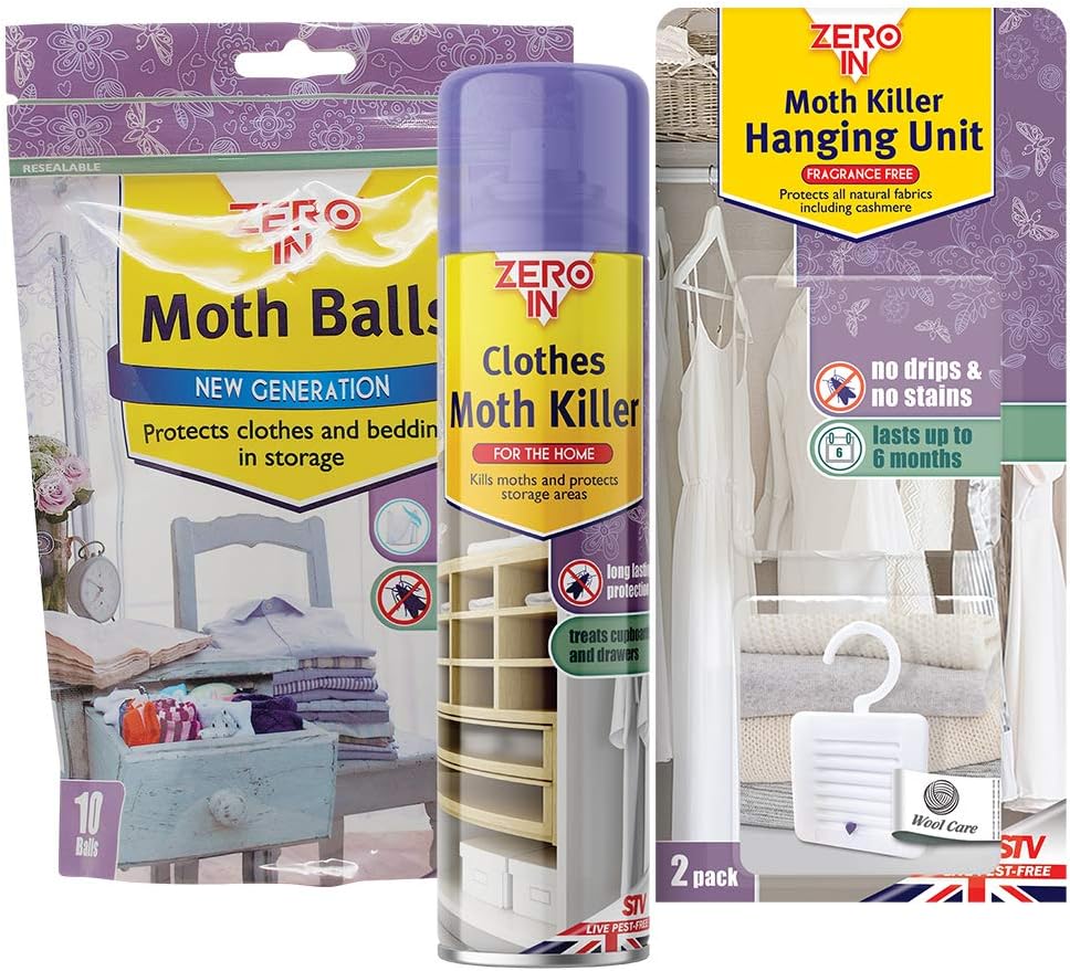 Zero In New Generation Moth Balls - 10-Pack. Place in Wardrobes ...