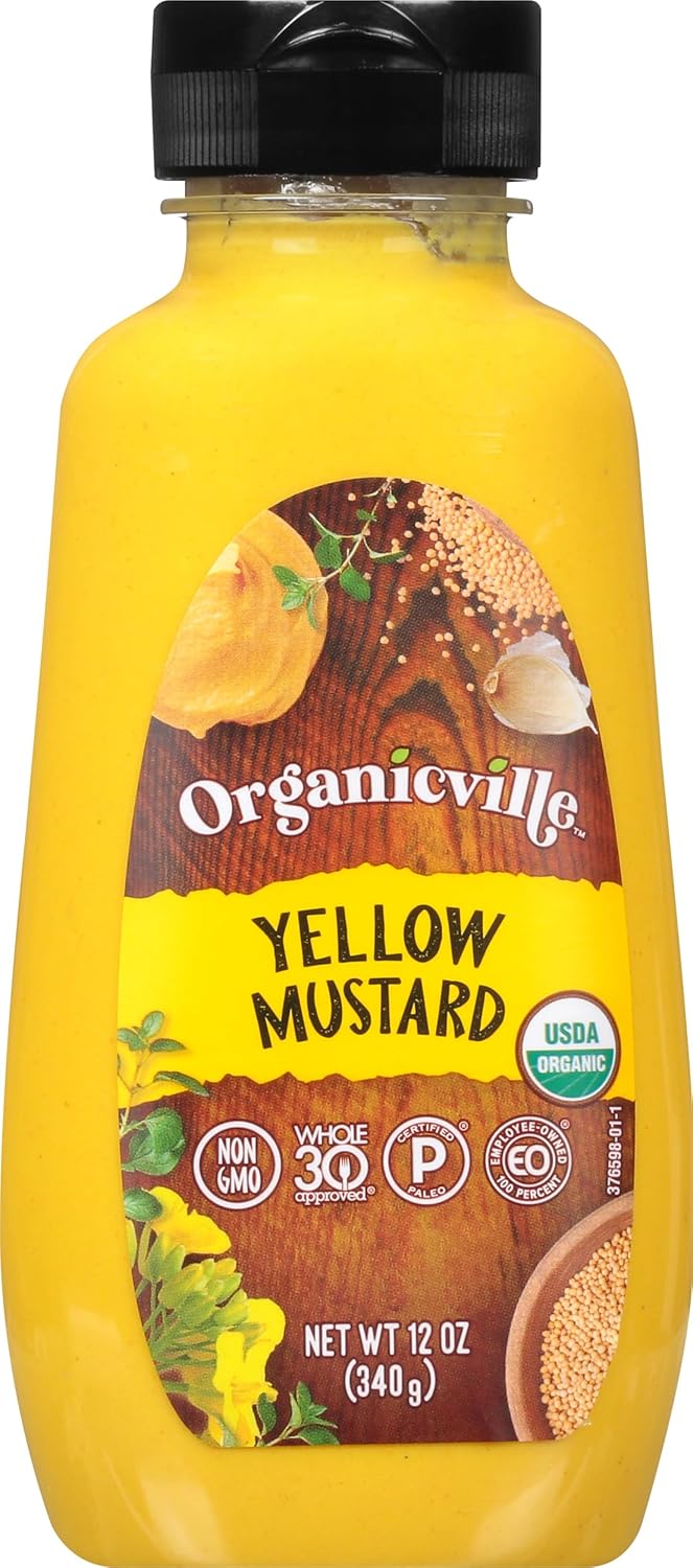 Amazon.com : Organicville Yellow Mustard - Mustard Yellow Organic ...