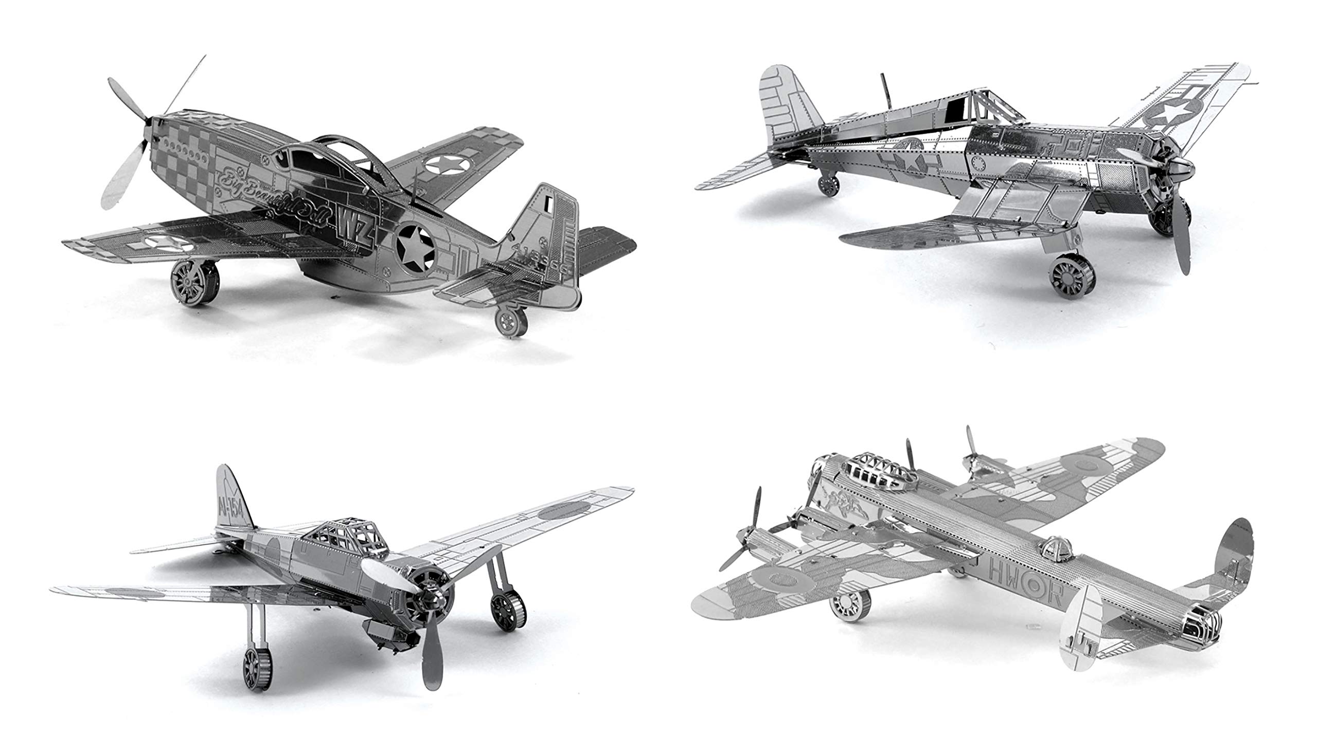 Buy Set Of 4 Metal Earth 3D Laser Cut Plane Models Avro Lancaster