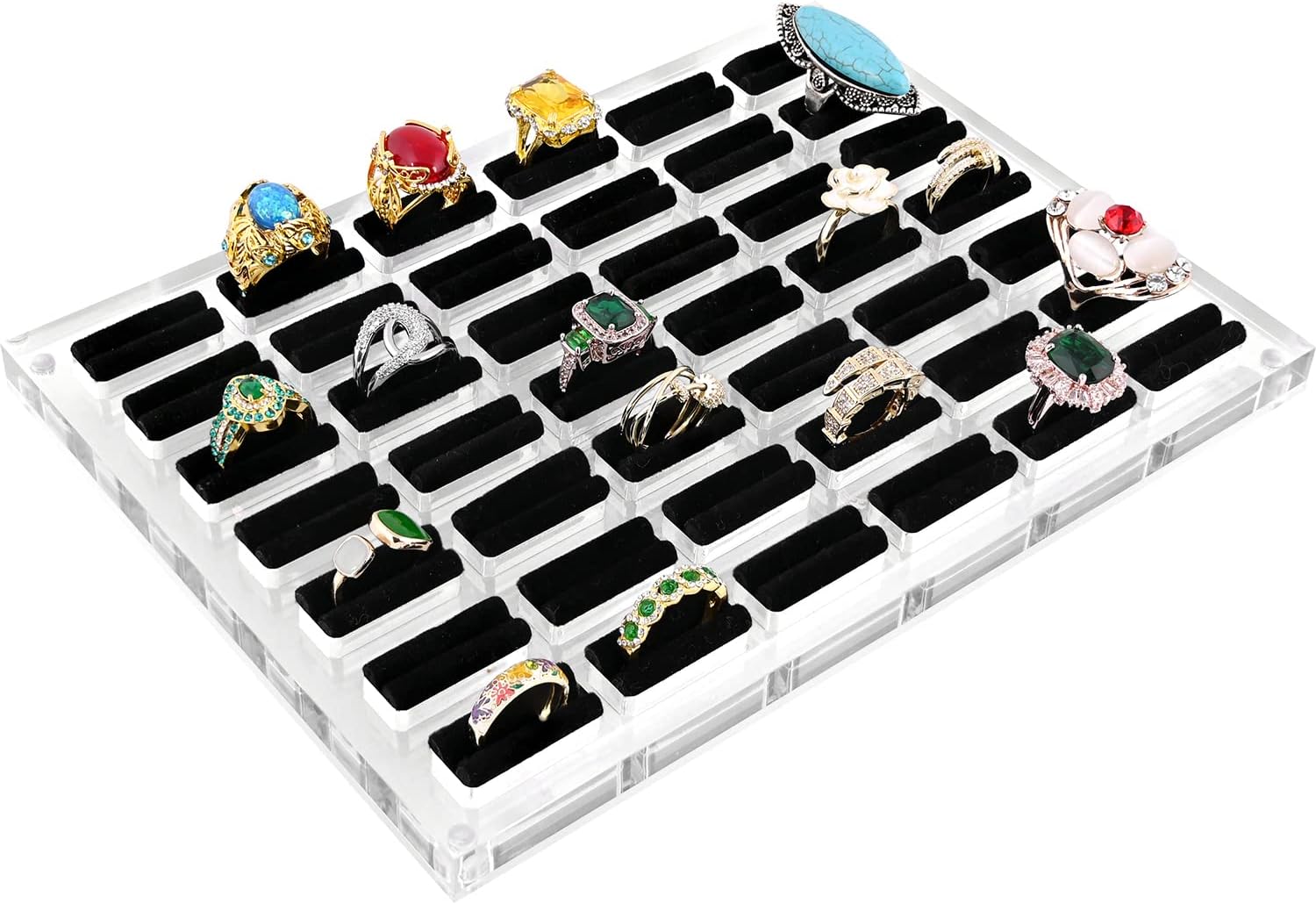 Amazon.com: Deamogate Acrylic Ring Display Holder Insert Jewelry ...