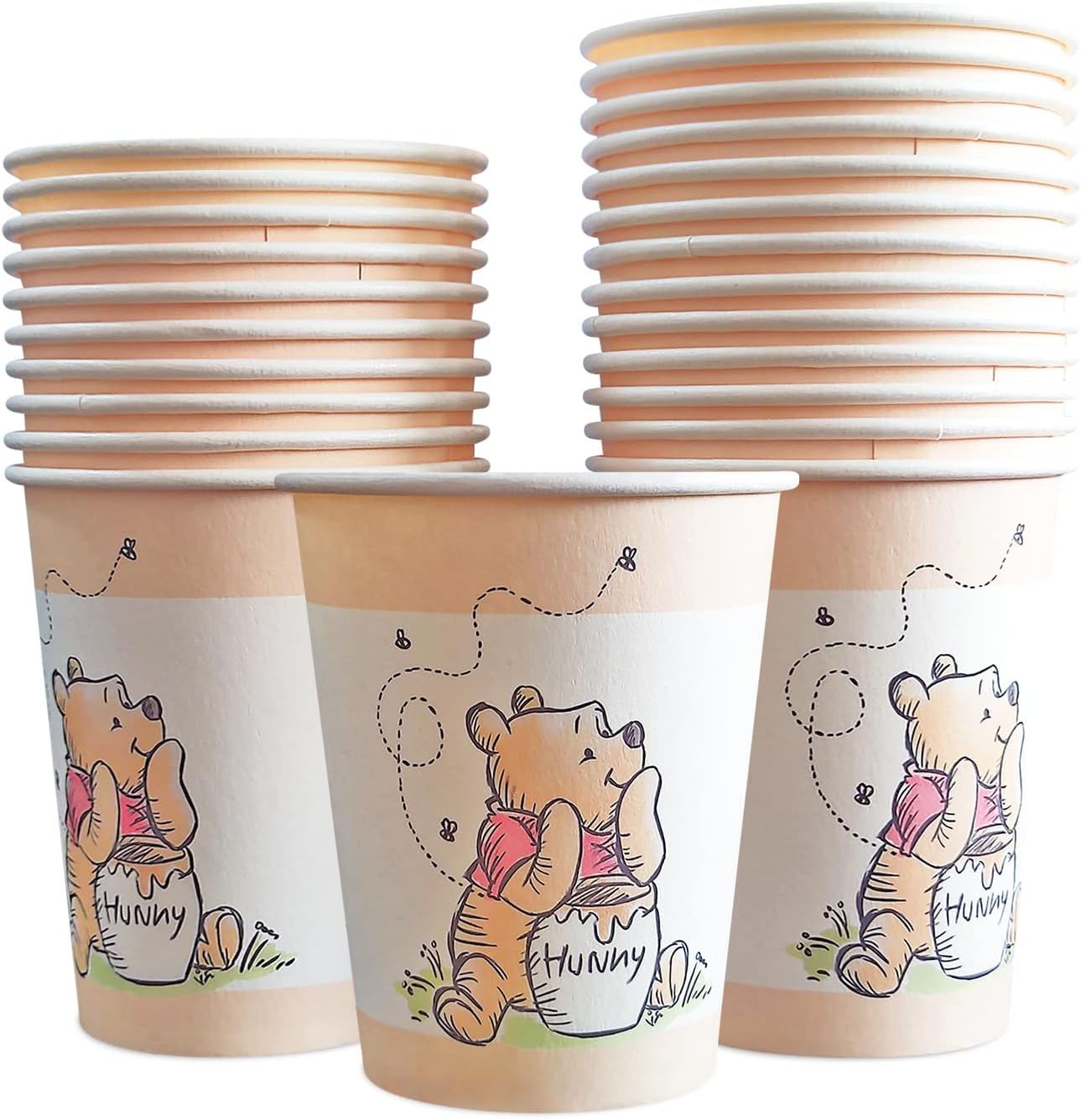 Amazon.com: 24 counts Classic Winnie Party Cups, Baby Shower Birthday ...