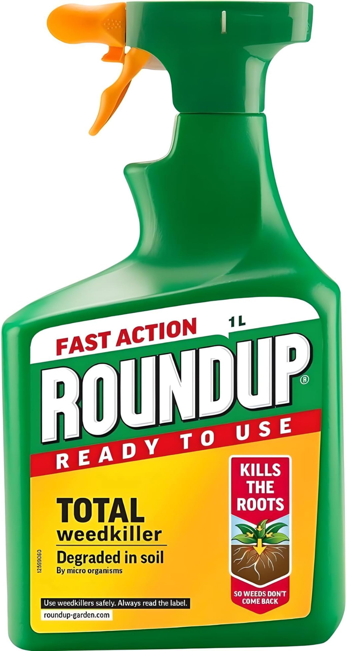 Roundup Fast Action Weedkiller, Ready to Use, Manual Spray, 3 Litre ...