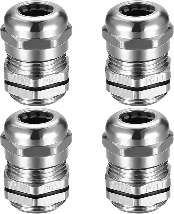 PG11 Cable Fitting, 4 Pack, IP68 Waterproof Brass Cable Connector ...