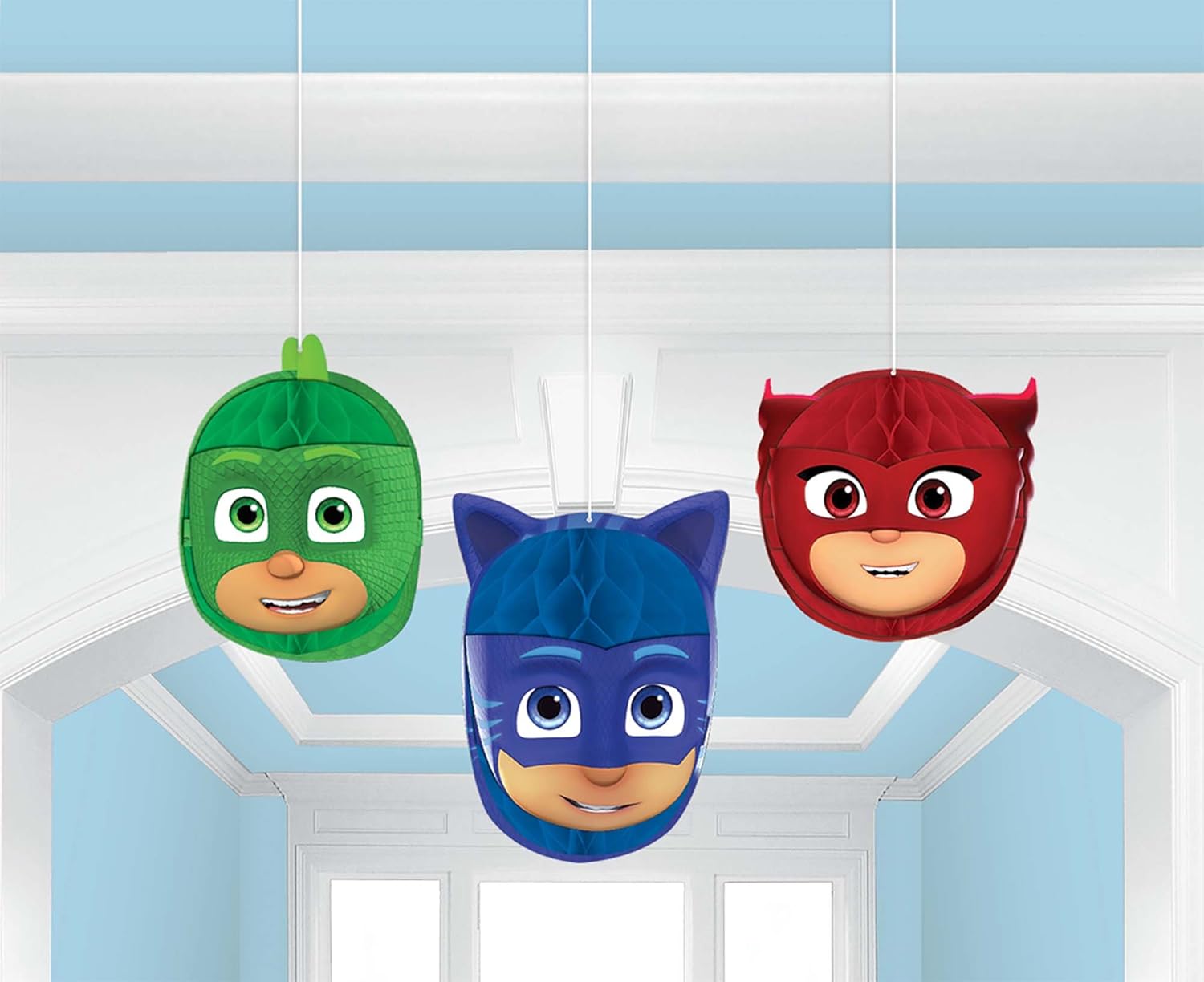 Amazon.com: Vibrant Multicolor PJ Masks Honeycomb Decorations - 7", 6.9 ...