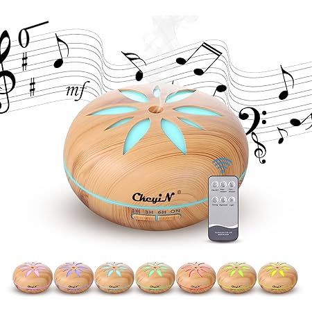 Amazon.com: CkeyiN Essential Oil Diffuser, 550ml Aromatherapy Diffuser ...