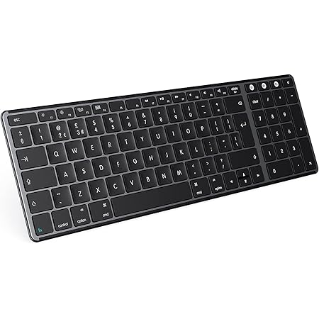 Seenda Wireless Keyboard, Three Bluetooth Channels, Rechargeable ...