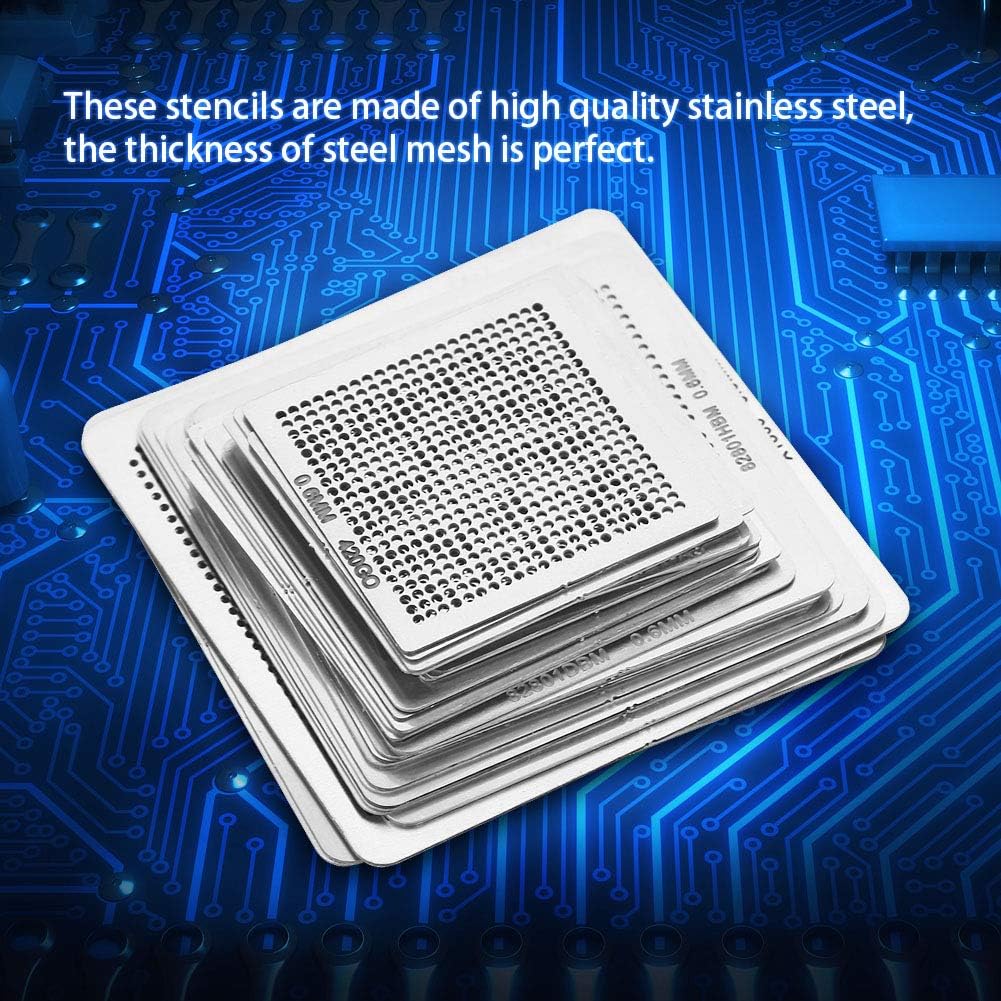 33pcs BGA Universal Reballing BGA Reballing Stencils, BGA Stencils Chip ...