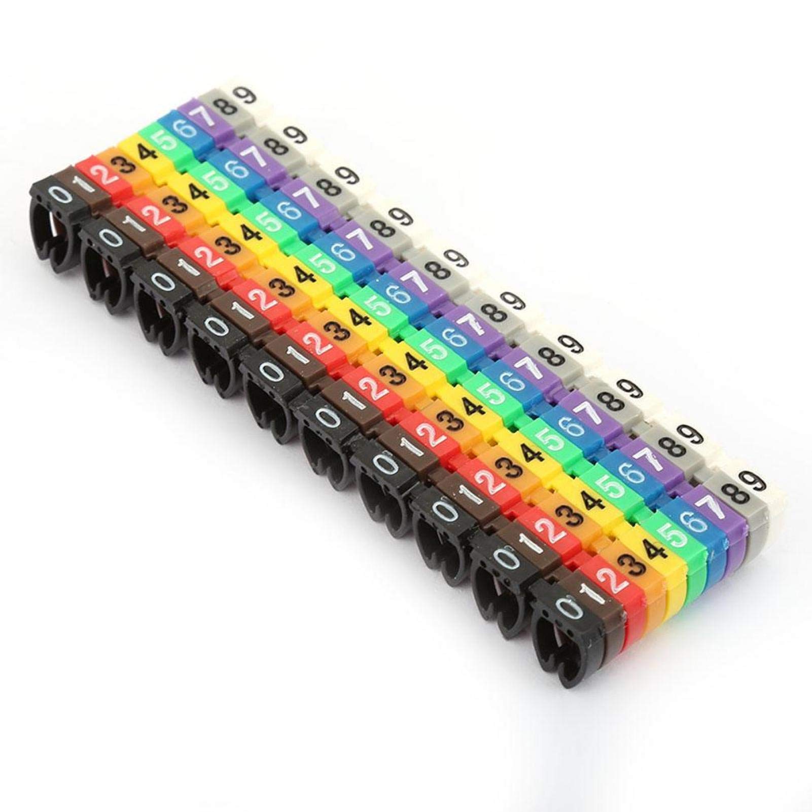 Snapklik.com : Akozon C Shape Coded Clip On Plastic Cable ...