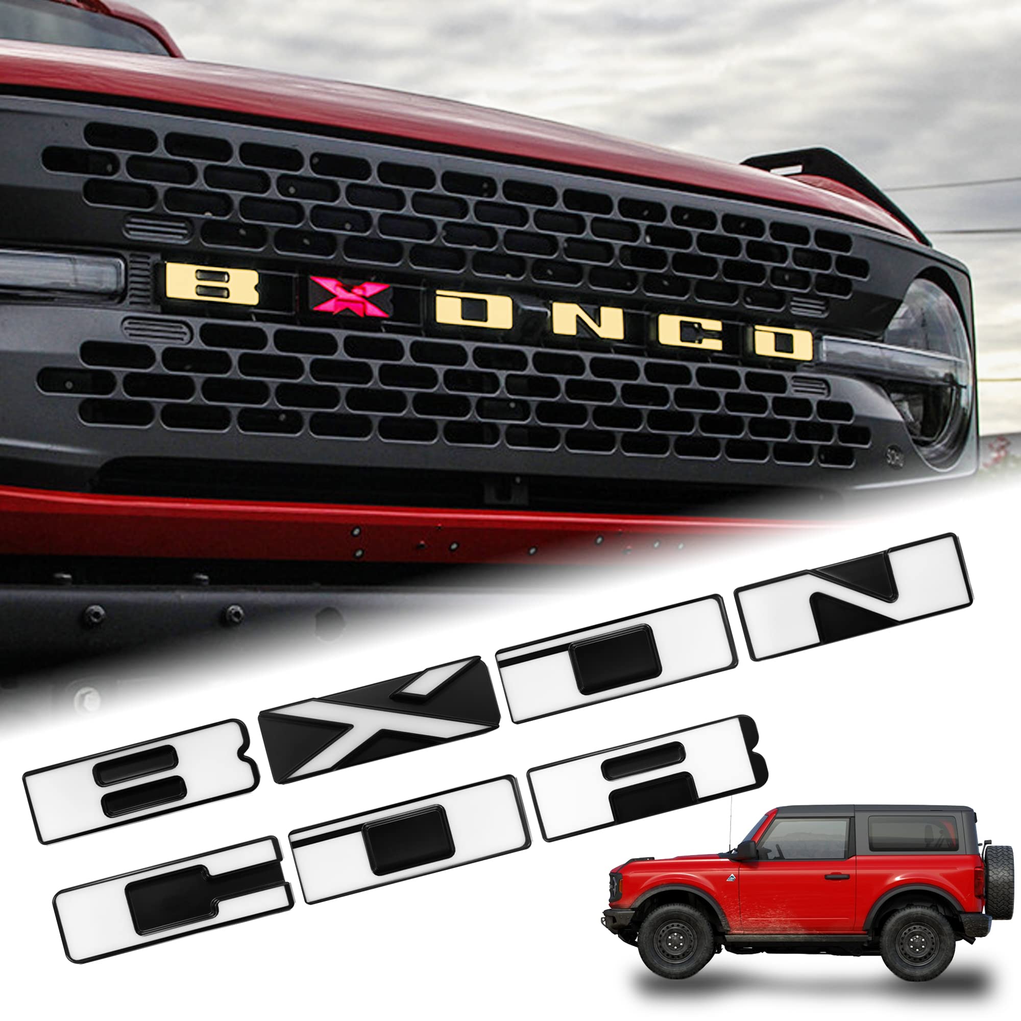 Ford Bronco Grill Letters Grille Outlines Letter Overlays For Bronco