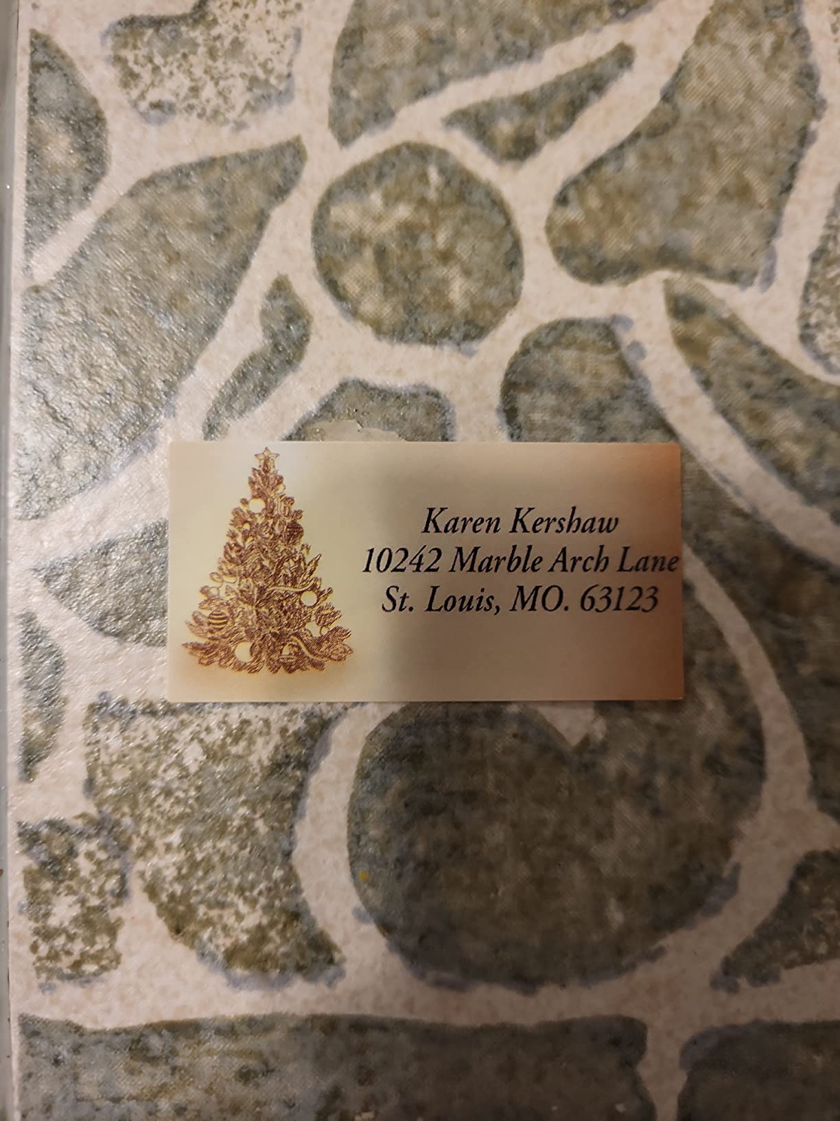 Amazon.com : Tinted Tree Christmas Return Address Labels- Set of 144 ...