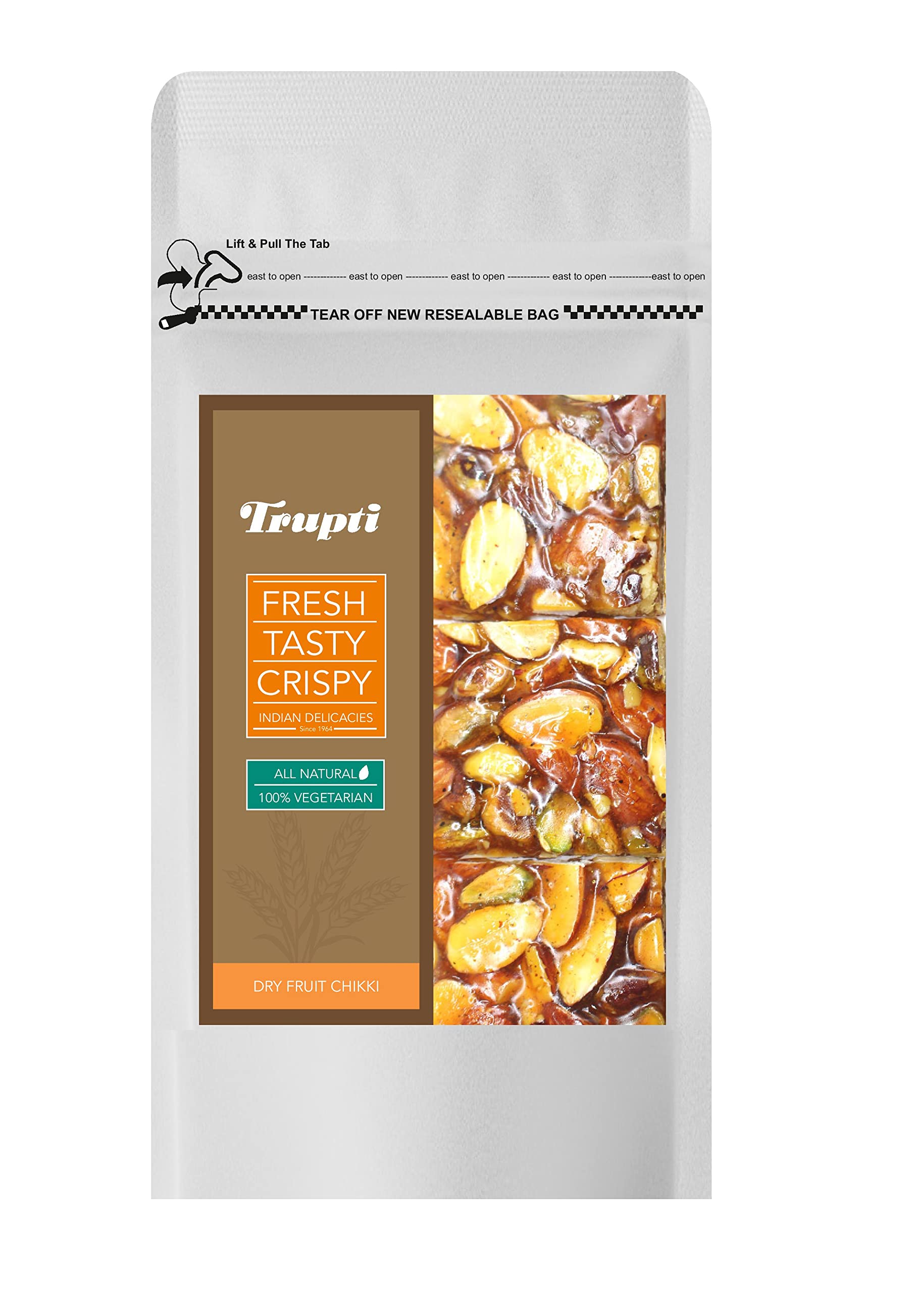 TRUPTI TREATS Dry Fruit Chikki- Crunchy Gajak made with Jaggery (Gud ...